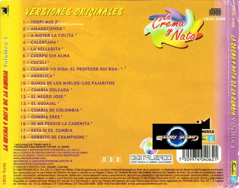 La crema y nata de la cumbia Vol. 2 – GeRRy SouND | Soluciones ...